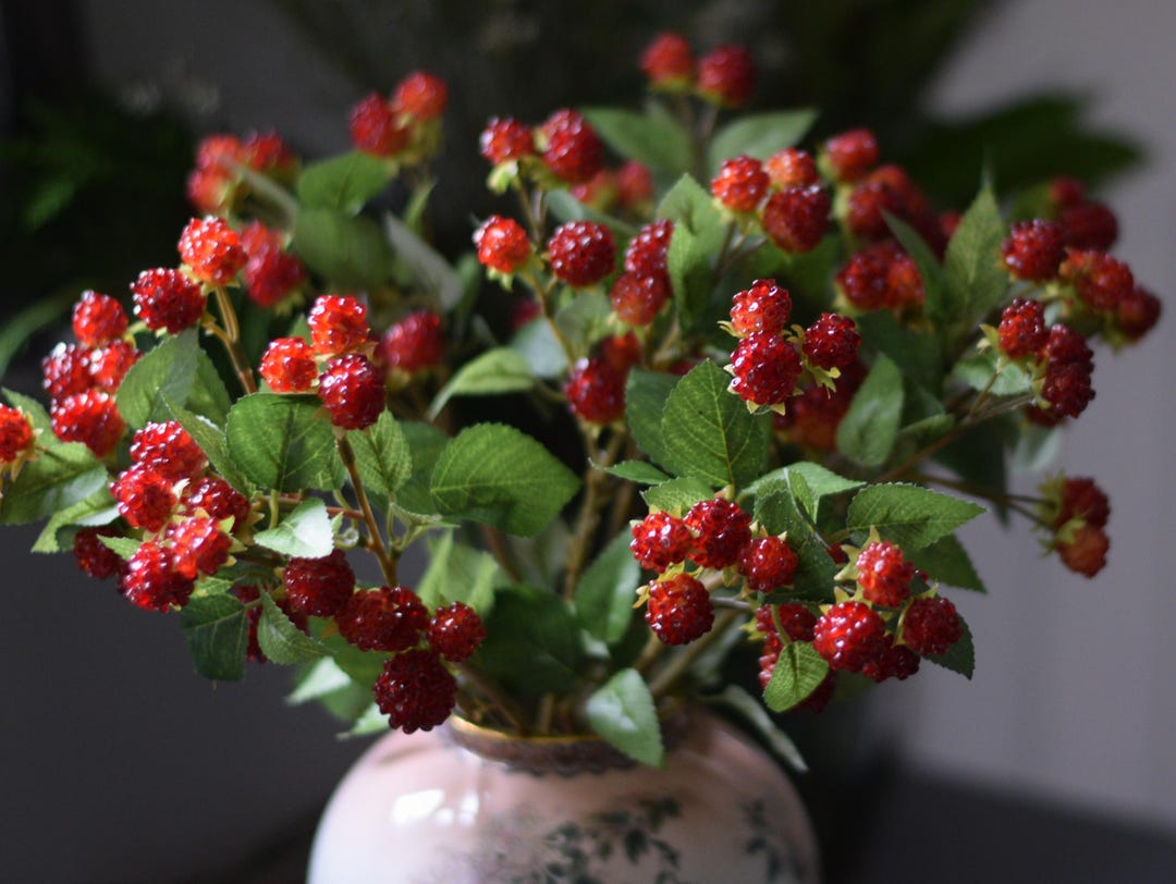 Faux Raspberry ,faux Berry, Artificial Fruit, Home Decor, Faux ...