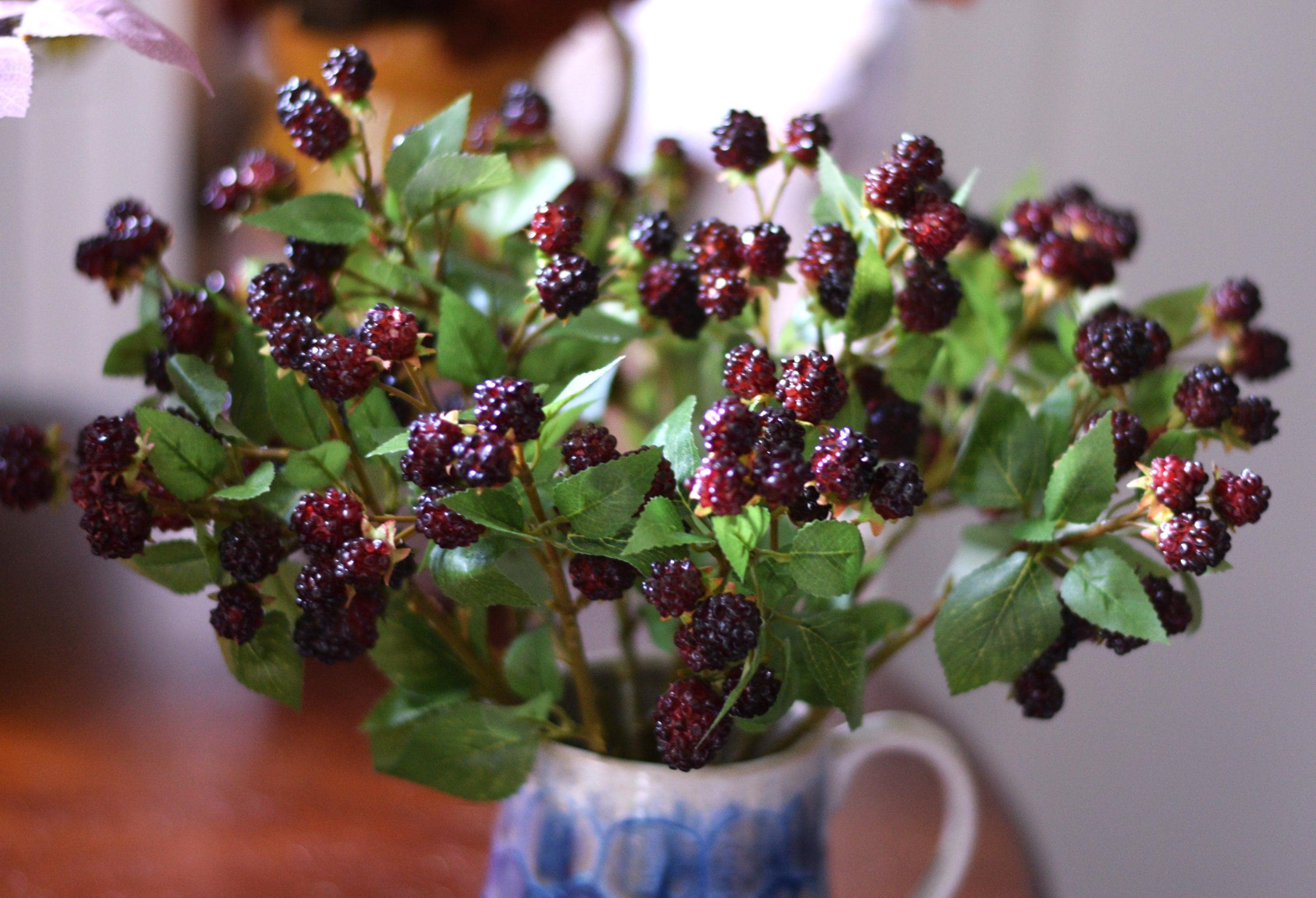 Lifelike Faux Blackberry Stems,artificial Berries - Etsy