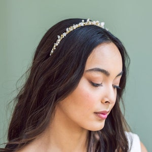CRYSTAL STAR HEADBAND Crystal Bridal Headband Pearl Headband Pearl ...