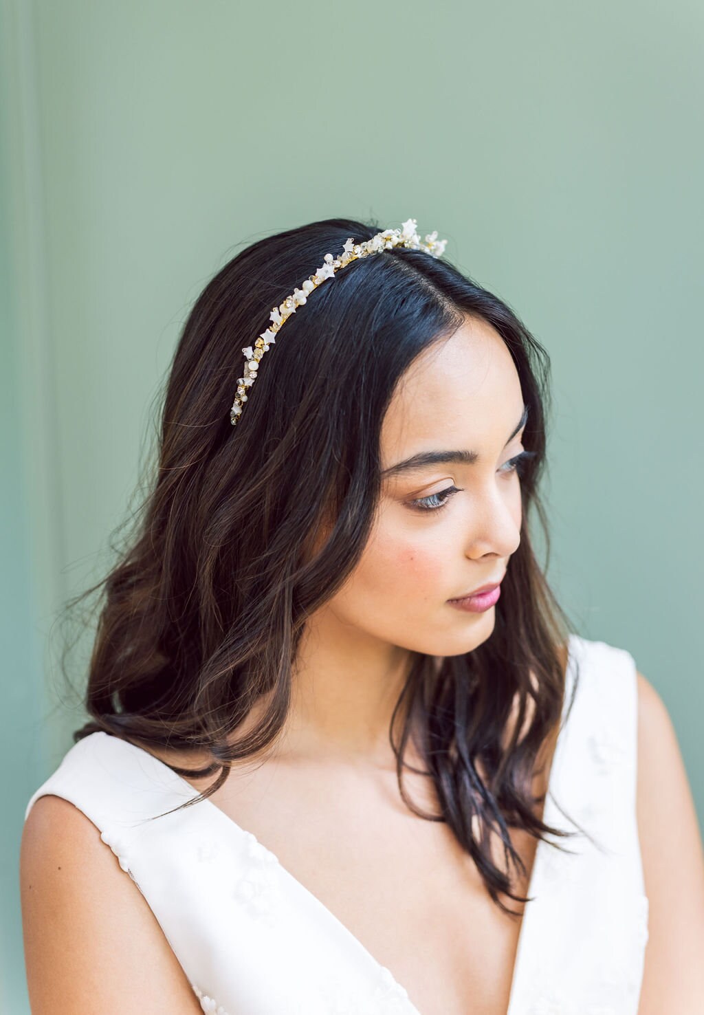 CRYSTAL STAR HEADBAND Crystal Bridal Headband Pearl Headband Pearl ...