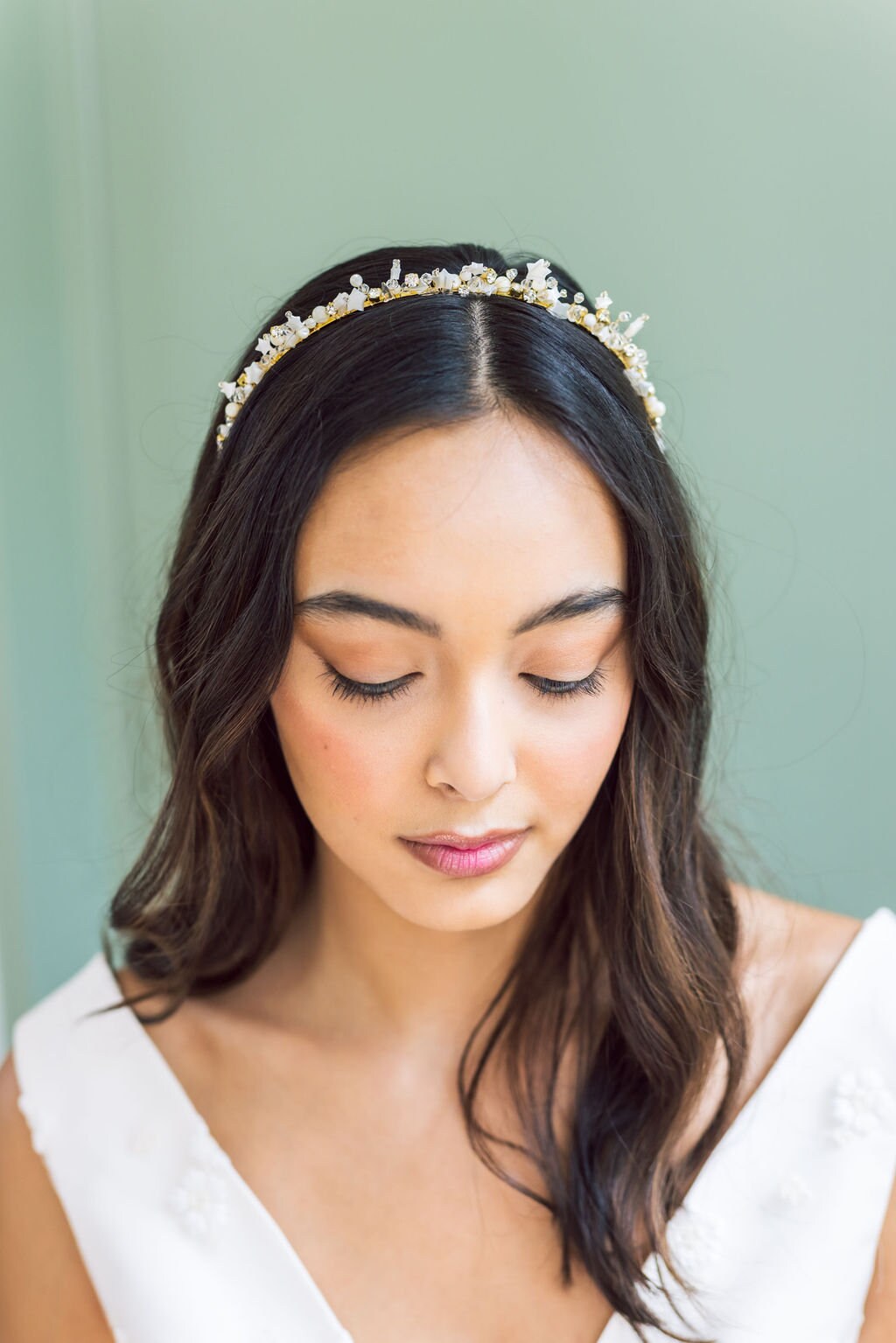 CRYSTAL STAR HEADBAND Crystal Bridal Headband Pearl Headband Pearl ...