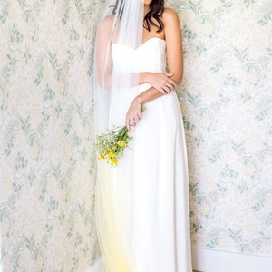OMBRE TULLE VEIL - Colored Veil, Dip Dyed Veil, Tulle Wedding ...