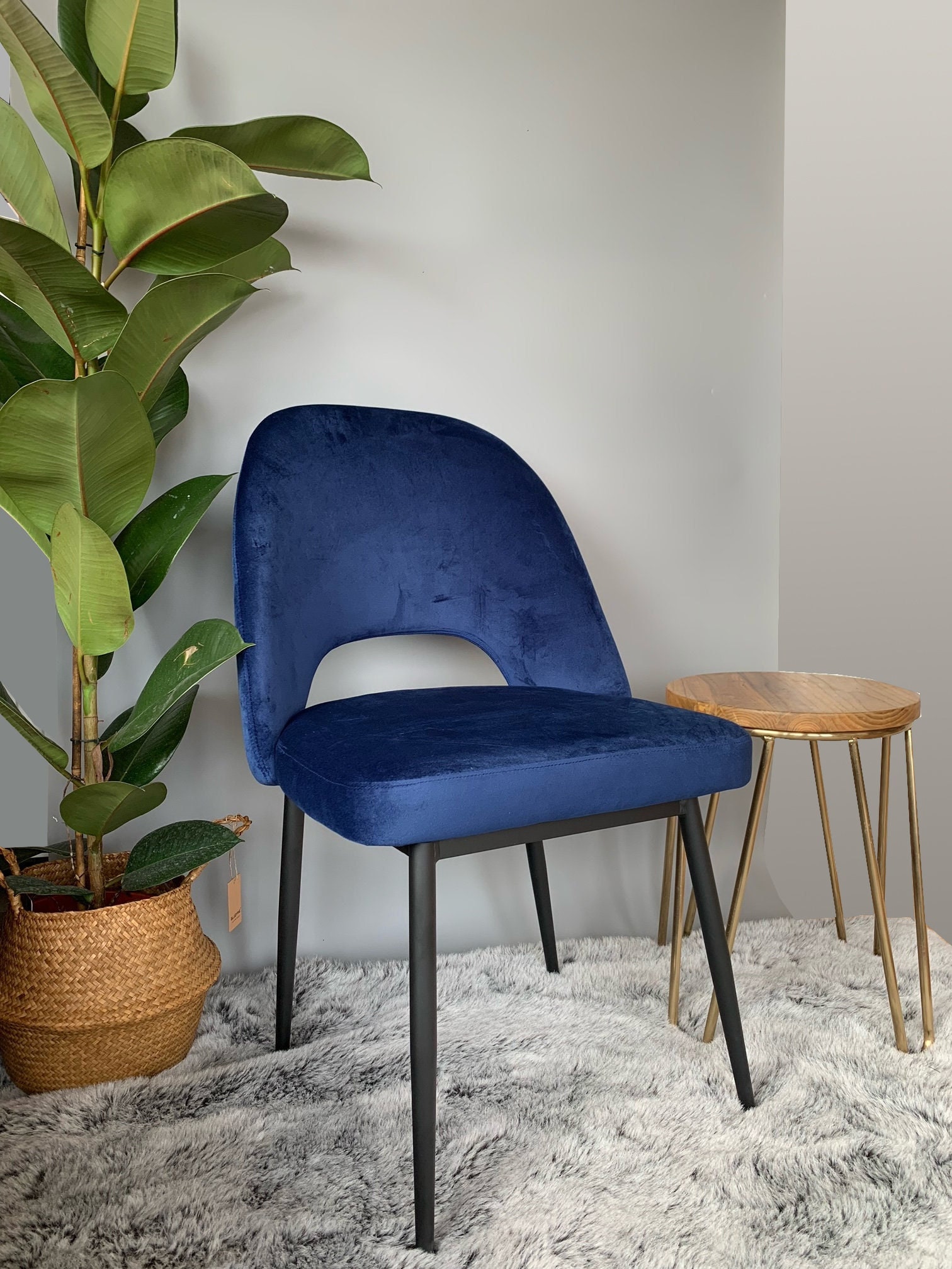2 Silver Blue Chairs for sale | Only 3 left at -75%
