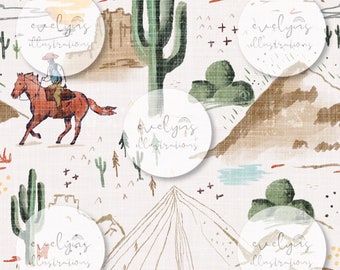 Seamless Western Cowboy Boot Pattern, Wild West Fabric Design, Texas ...