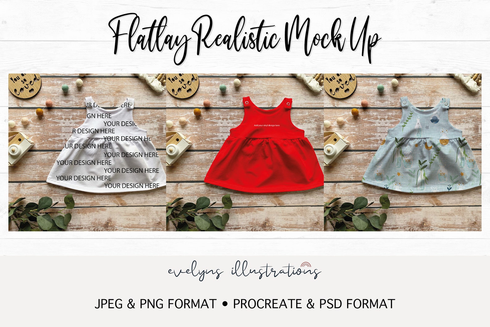 Realistic Dress / Dress Mock-up | Fabric Mock-up | Clothing Mock-up ...