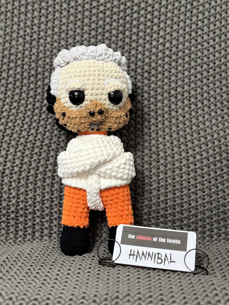 Hannibal Lecter Plushie, Handmade Horror Doll - Etsy