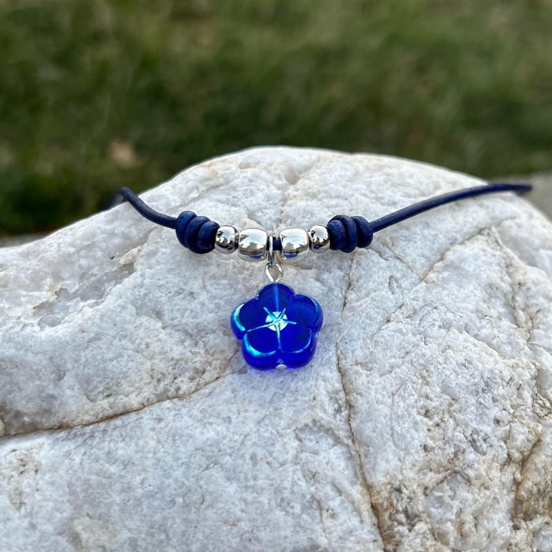 Boho Necklace Cobalt - Etsy