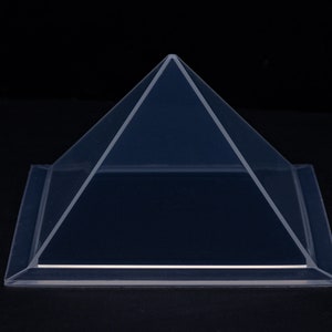 8-sided Pyramid of Giza/cheops, 120mm Base - Transparent Silicone Mold ...