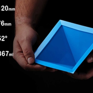 8-sided Pyramid of Giza/cheops, 120mm Base - Silicone Mold With HDPE ...