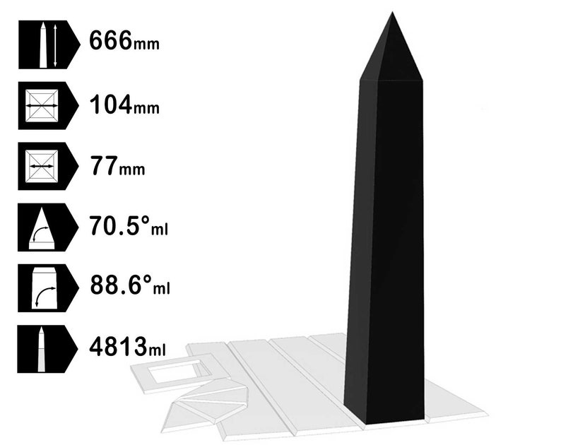 Egyptian Obelisk, 104mm Base - HDPE Mold for Orgone Casting - Etsy