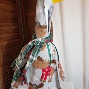 Winter Moose Cape and Scarf, Porch Lawn Goose Outfit Clothes, Fits 25 ...