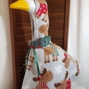 Winter Moose Cape and Scarf, Porch Lawn Goose Outfit Clothes, Fits 25 ...