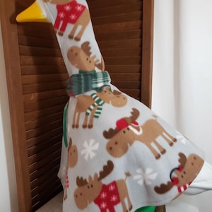 Winter Moose Cape and Scarf, Porch Lawn Goose Outfit Clothes, Fits 25 ...