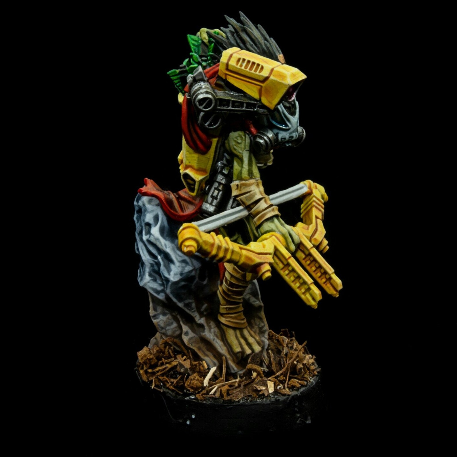 WH40K Xenos Tau Empire Painted Kroot Snaper Leader Hero | Etsy