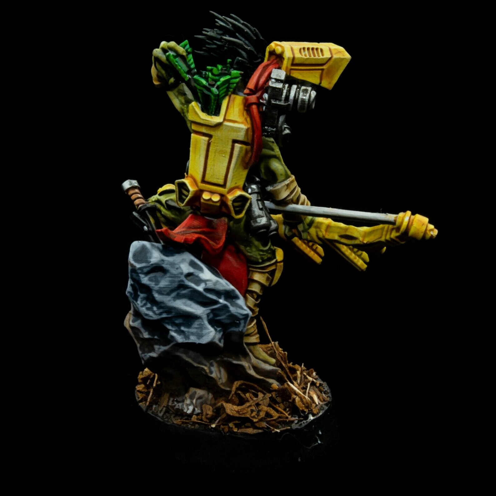 WH40K Xenos Tau Empire Painted Kroot Snaper Leader Hero | Etsy