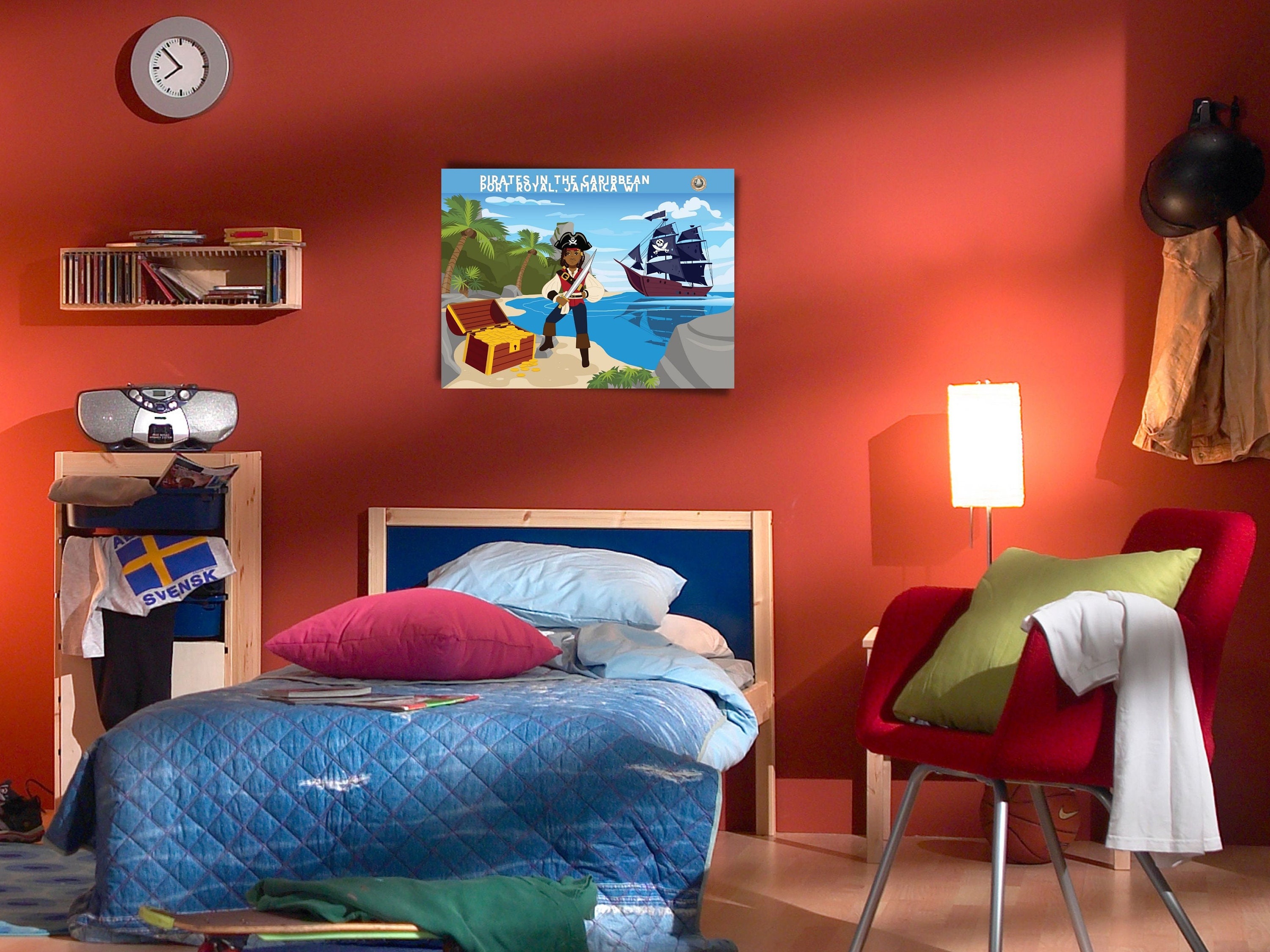 Pirate Room Decor, Pirate Printables, Pirate Ship Wall Art, Boys Room ...