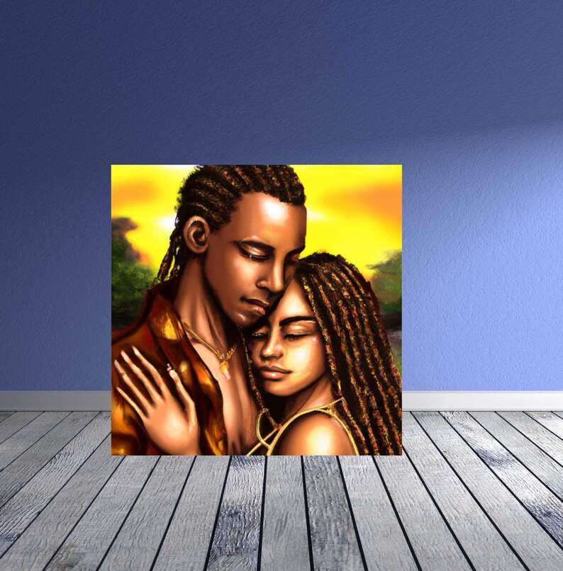 Romantic Jamaican Art Dreadlocks Wall Art Instant Download Young Man ...