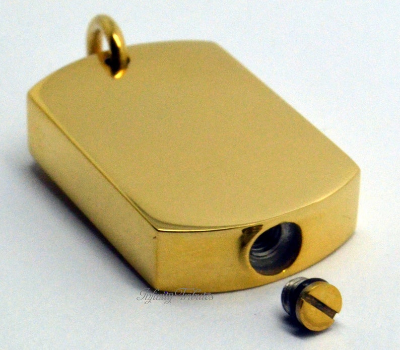 Handwriting Custom Engraved 24k Gold Plated Dogtag Cremation - Etsy