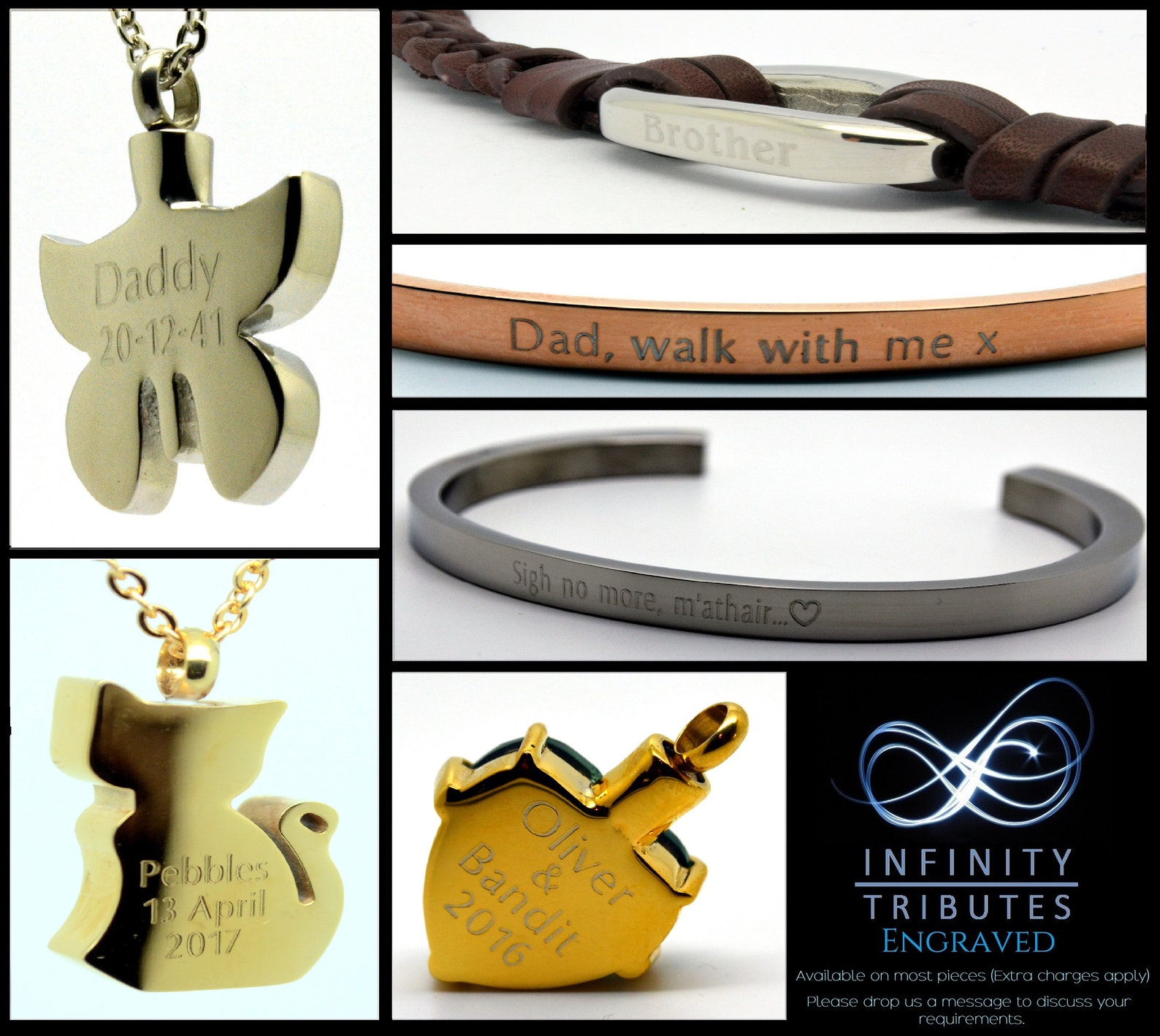 Handwriting Custom Engraved 24k Gold Plated Dogtag Cremation - Etsy