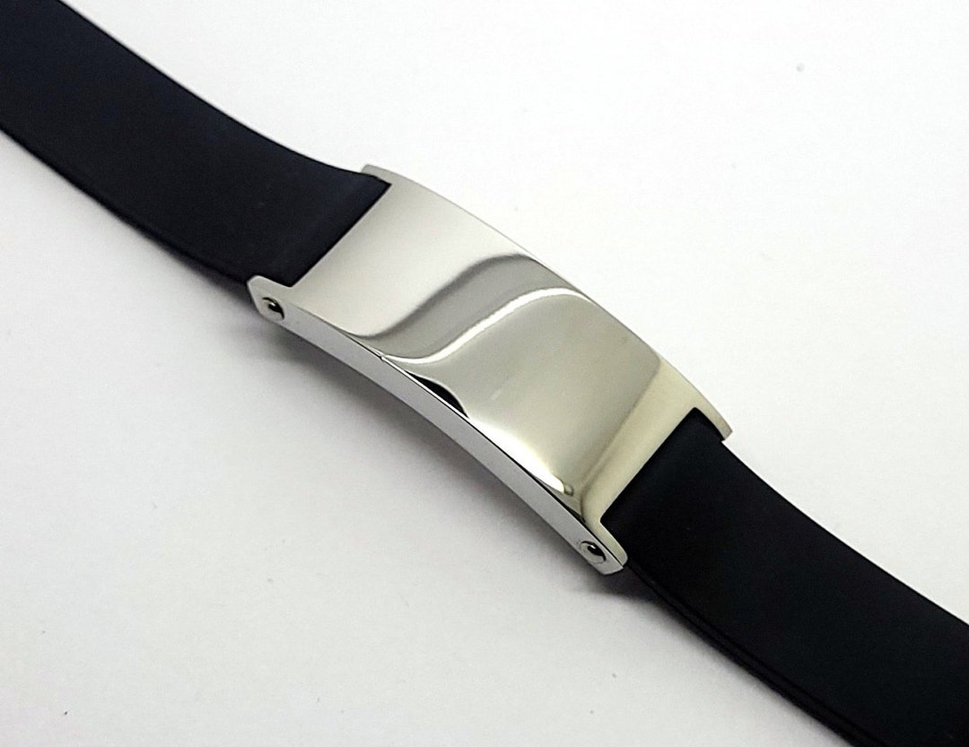 Cremation Urn Bracelet - ID Keepsake Bangle - Adjustable Silicone Strap ...