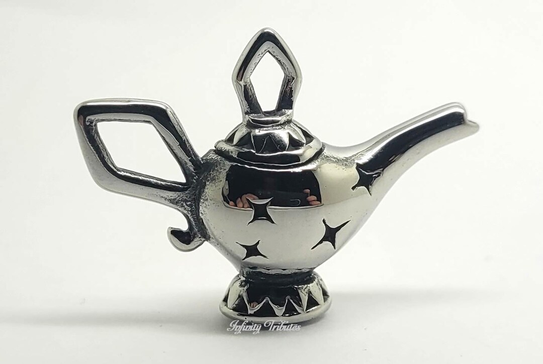 Magic Genie Lamp Cremation Urn Pendant - Keepsake Charm Necklace ...