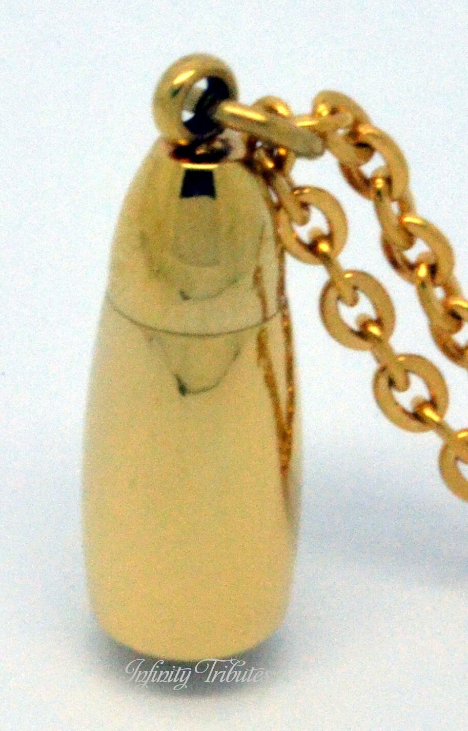 24k Gold Plated Teardrop Cremation Urn Pendant Keepsake | Etsy