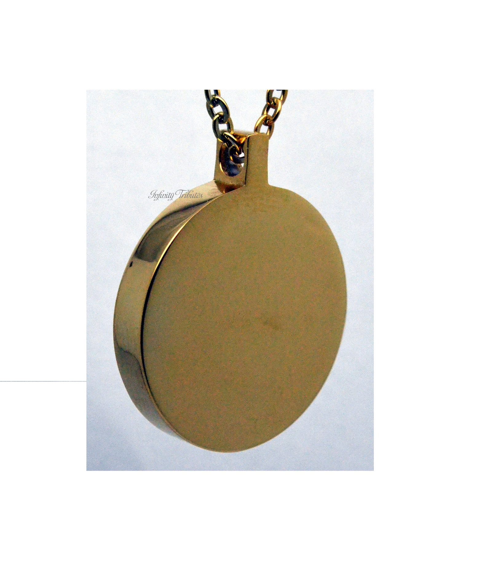 24k Gold Plated Round Cremation Urn Pendant Keepsake Charm - Etsy