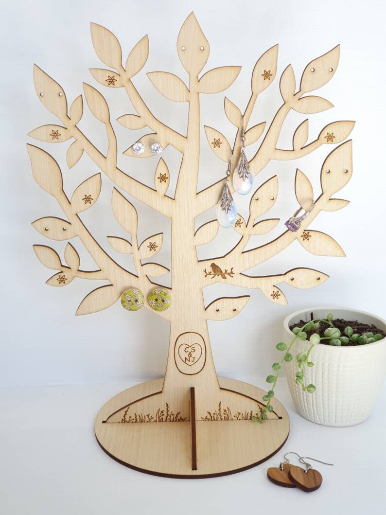 Leafy Tree Jewelry Stand - Jewellery Stand - Ring Tree - Jewelry Tree ...