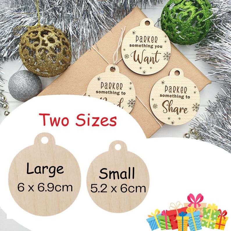Personalised Christmas Name Tags - Something Gift Tags - Christmas ...