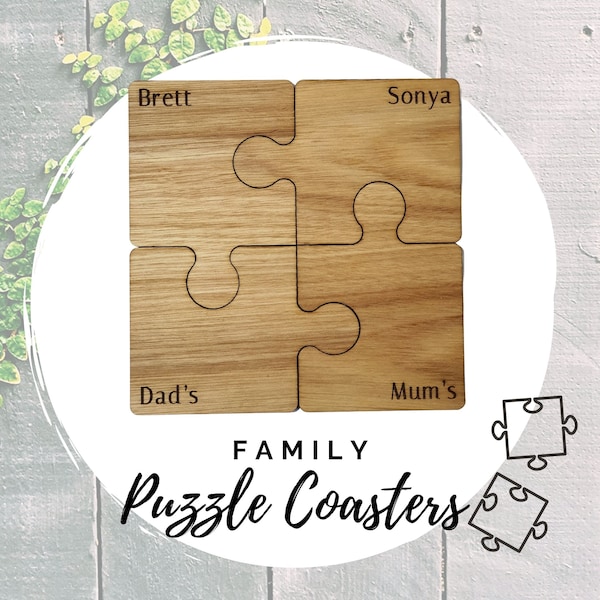 Puzzle Coasters - Etsy