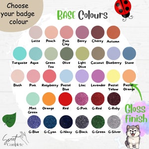 Cute Character Work Name Badge Dog Name Badge Flower Work Badge Nurse ...