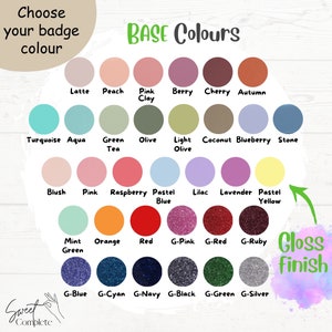 Personalised Colourful Work Name Badge Bright Name Badge Custom Work ...