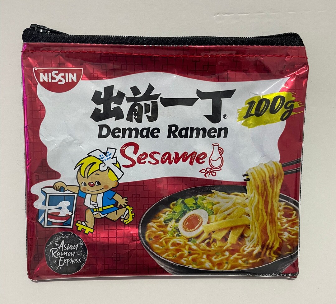 Recycled Packet Purse / Nissin Ramen / Sesame / Wallet / Red - Etsy