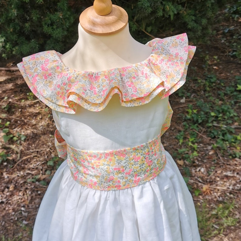 Arum Dress Pattern 2/4/6 Years, Large Bare Back, and Cascading Double ...