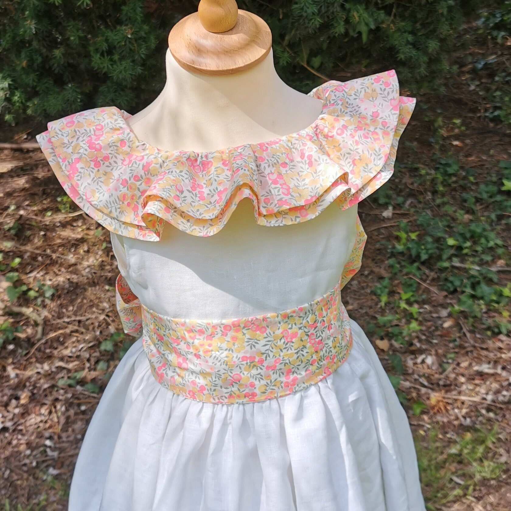 Arum Dress Pattern 2/4/6 Years, Large Bare Back, and Cascading Double ...