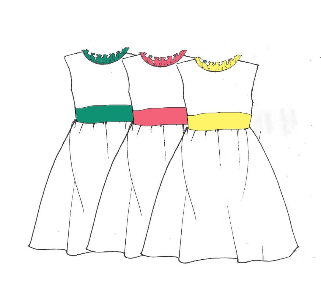 Opium, Flowergirl Dress, Pattern - Etsy