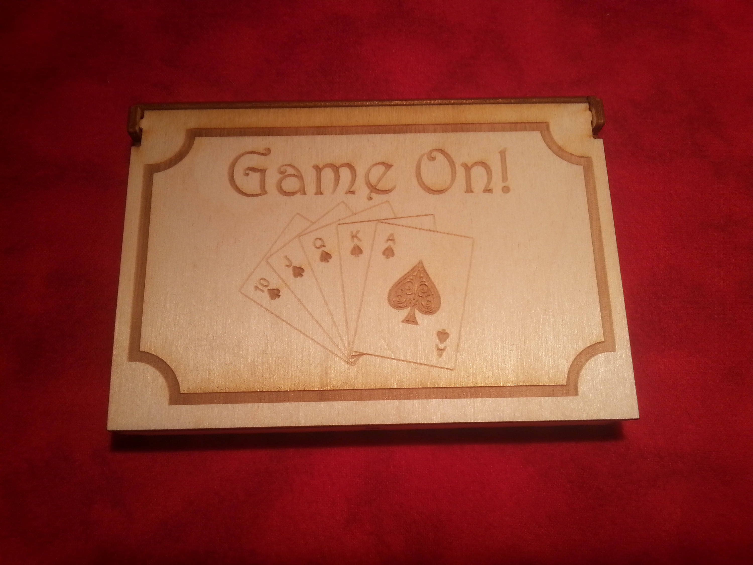 Playing Card Box GAME O | Etsy