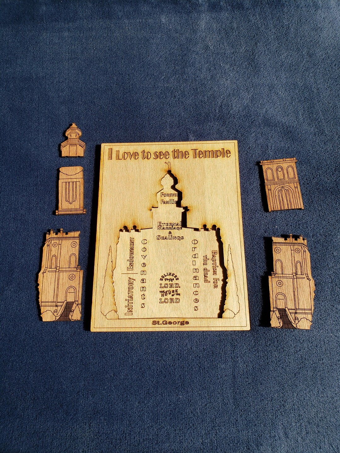 St. George Temple Puzzle - Etsy