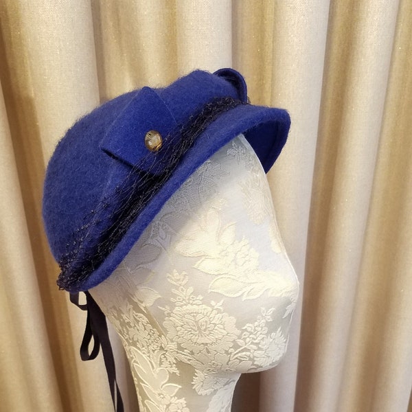 Cobalt Blue Bonnet - Etsy