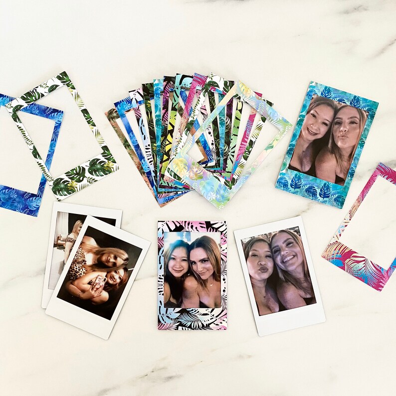 Palm Leaves Wedding Favors / Tropical Instax Mini Films. | Etsy