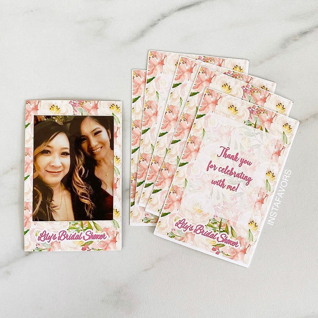 20 Full Set Personalized Stickers for Instax Mini Film With Thank You ...