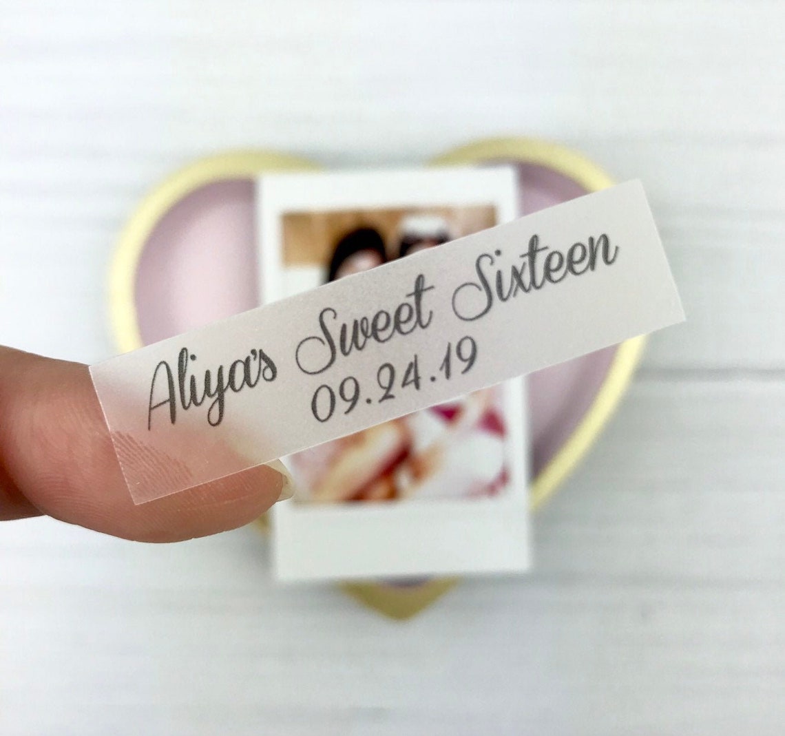 Sticker Labels for Instax Mini Films. Personalized Labels | Etsy