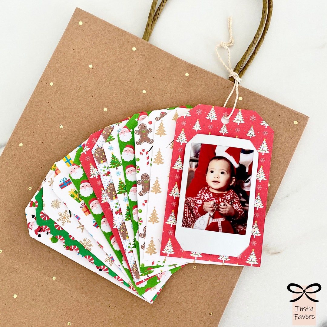 Christmas Gift Tags / Christmas Ornament Photo Holder / Instax Mini ...