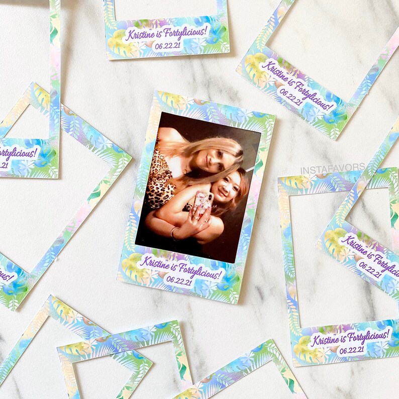 Palm Leaves Wedding Favors / Tropical Instax Mini Films. | Etsy