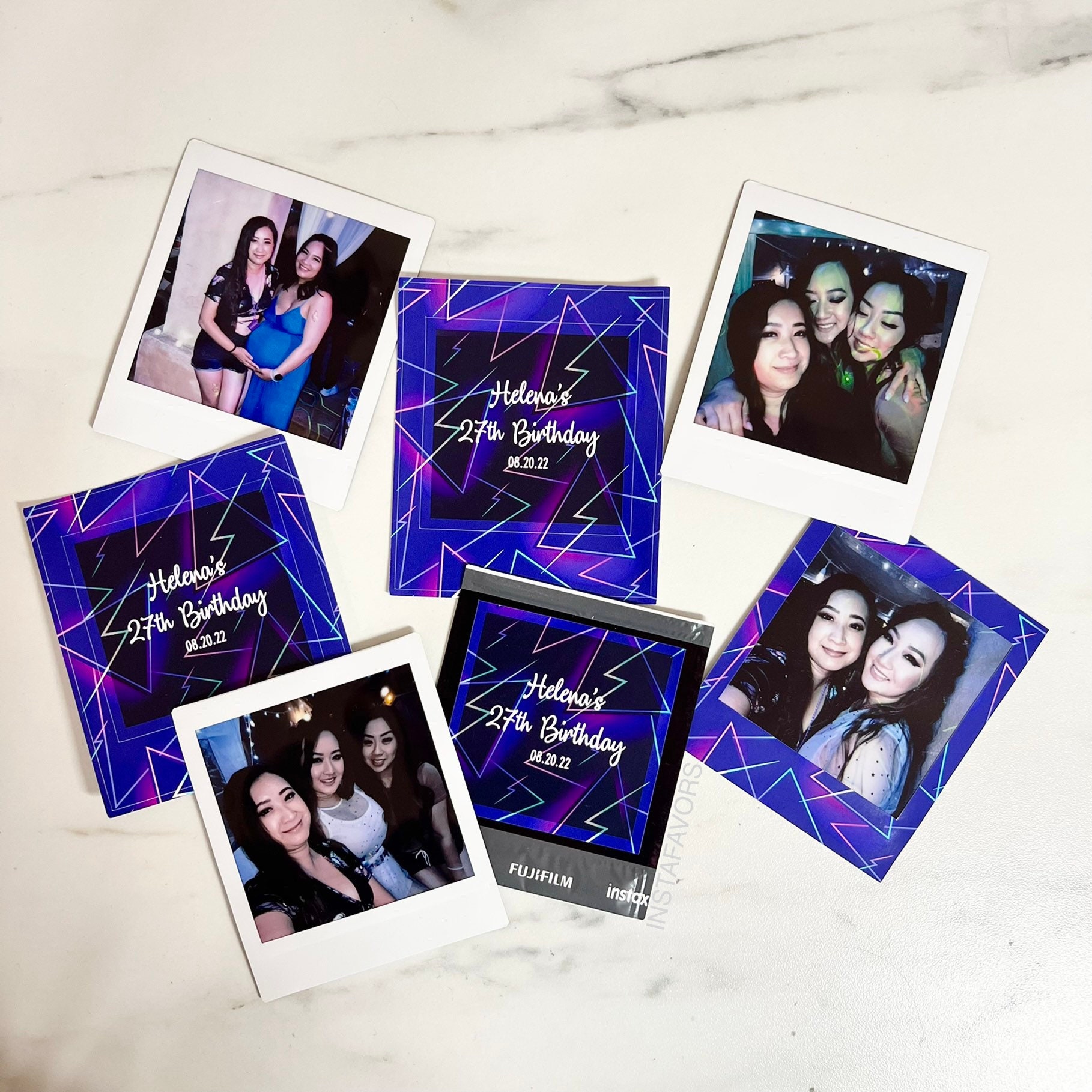 Full Set Neon Sticker Frame for Instax Square Films. Rave - Etsy