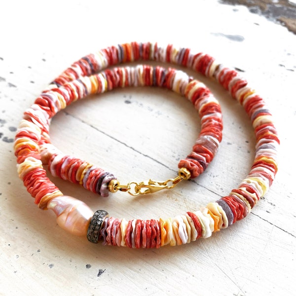 Shell Heishi Beads - Etsy