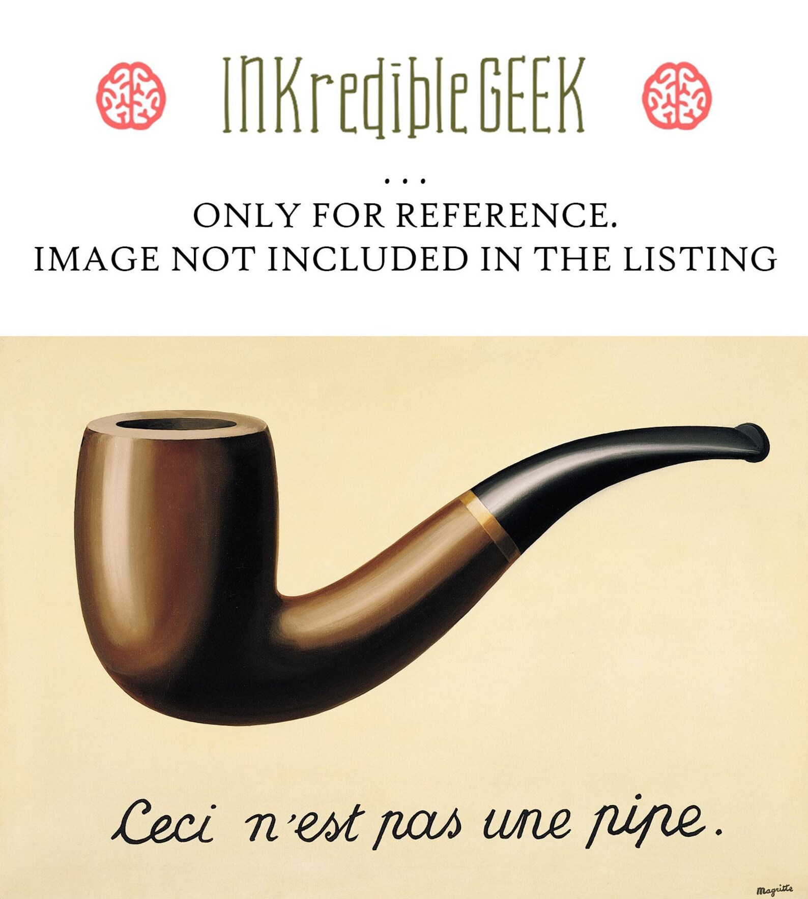 The Treachery of Images, This is Not a Pipe, La Trahison Des Images ...