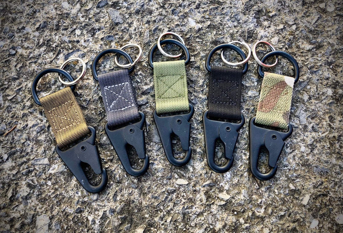 Key Chain Coyote Tactical Key Chain Snap Clip Key Holder | Etsy