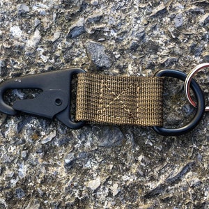 Key Chain Coyote Tactical Key Chain Snap Clip Key Holder | Etsy