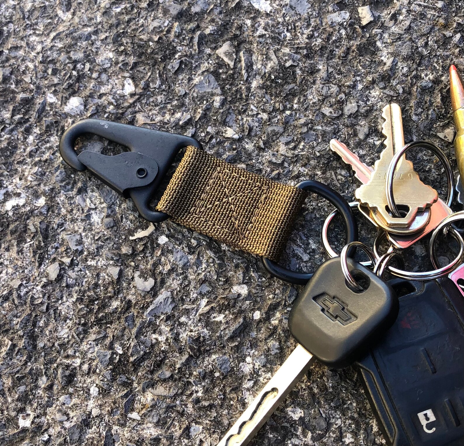 Key Chain Coyote Tactical Key Chain Snap Clip Key Holder | Etsy